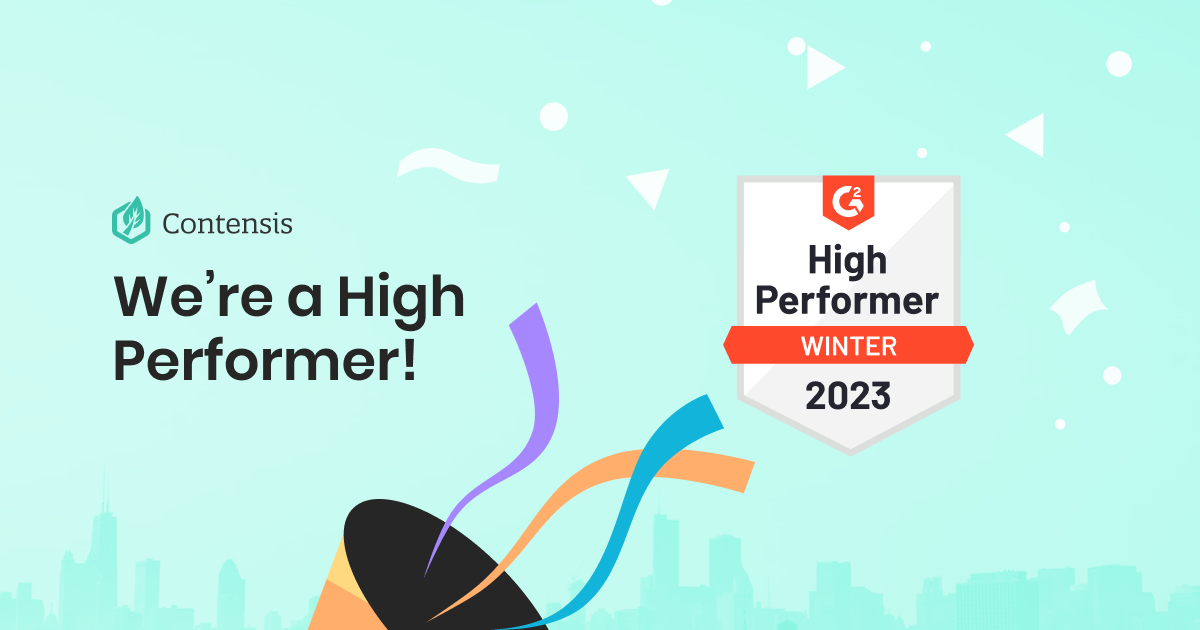 G2 recognises Contensis as a High Performer in Web Content Management